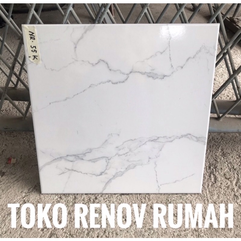 Jual keramik lantai 40x40 putih motif carara (mengkilap)/ keramik ... Jual keramik lantai 40x40 putih motif carara (mengkilap)/ keramik ...