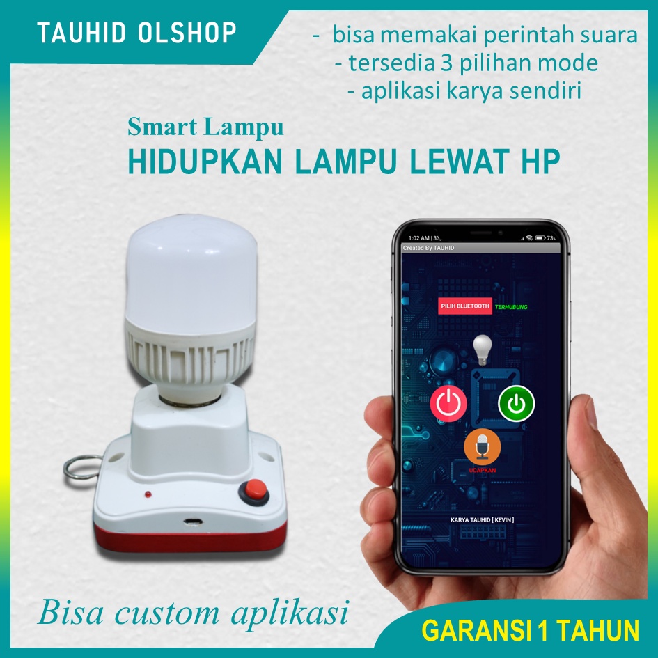 Jual Smart Lampu Portable Box Lampu Emergency Di Hidupkan Lewat Hp ...
