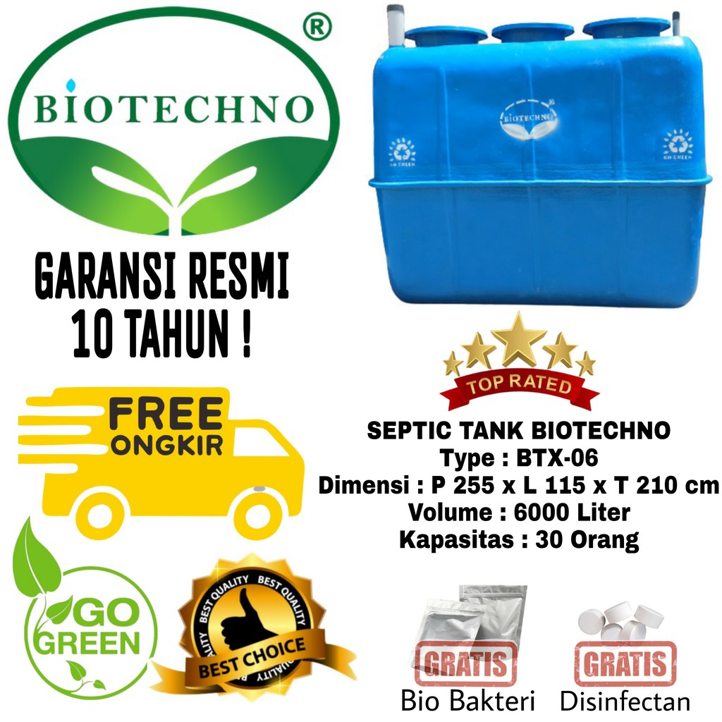 Jual Septic Tank Bio, Septic Tank BIOTECHNO, BioSeptic, Septik Tank ...