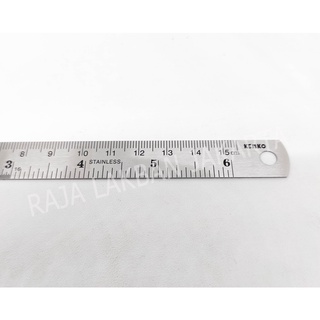 Jual Kenko Penggaris Besi / Metal Ruler / Mistar / Stainless 15 cm Indonesia|Shopee Indonesia