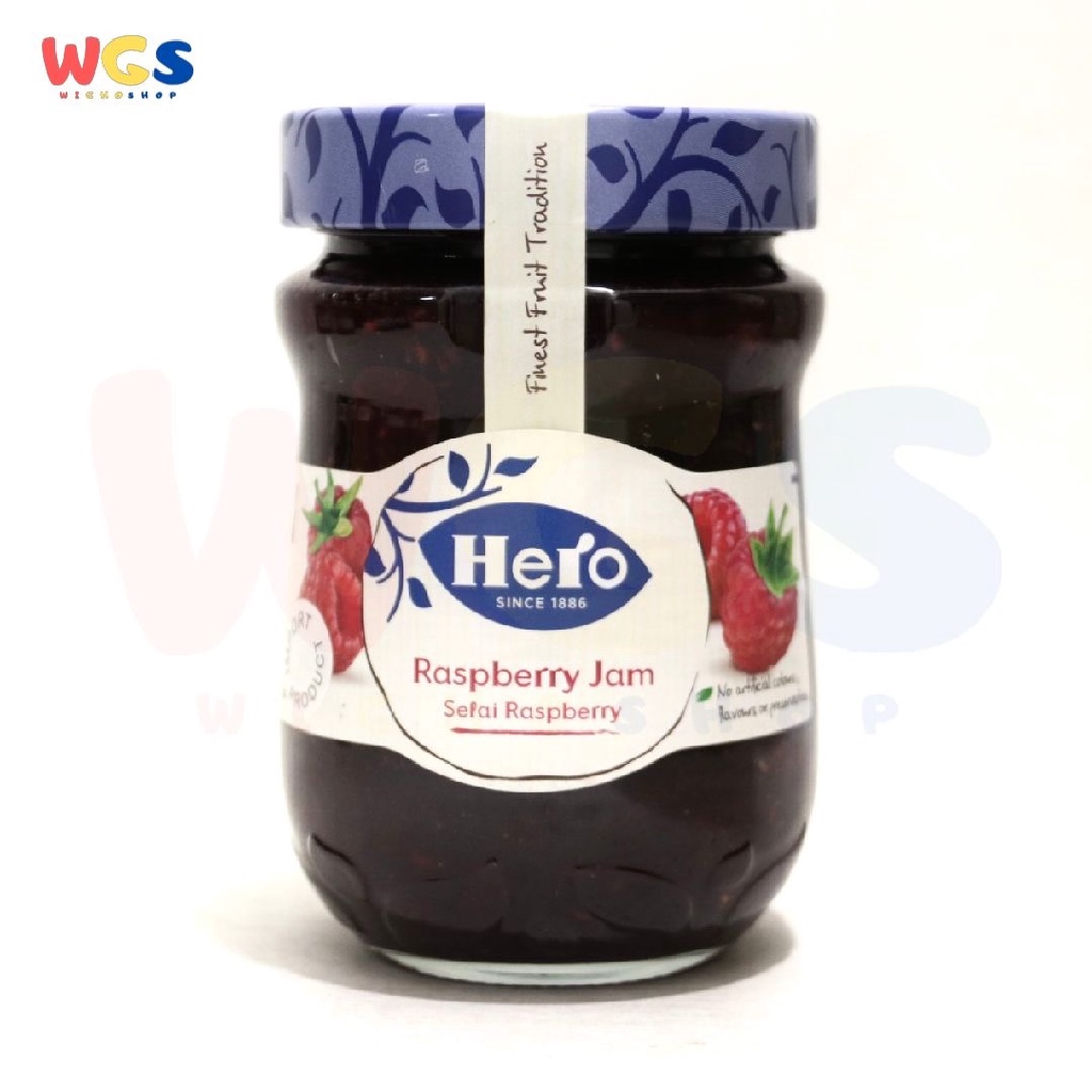 Jual Selai Hero Raspberry Jam No Artificial Colours Spread 340g ...