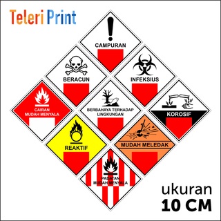 Jual Stiker Limbah B3 INFEKSIUS ukuran 10 cm | Shopee Indonesia