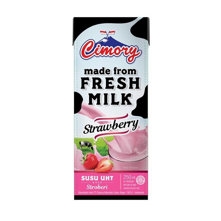 CIMORY UHT MILK STRAWBERRY 250 mL | Shopee Indonesia