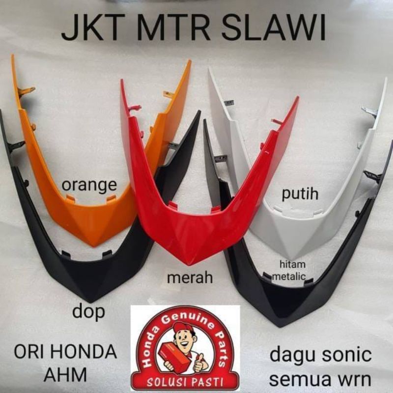Jual Cover cowl depan bawah dagu putih sonic 150 r new sonic putih ...