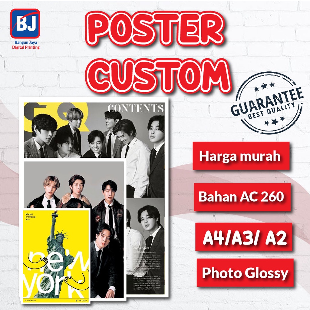 Jual POSTER CUSTOM UKURAN A2, A3, A4 MURAH DESAIN BEBAS | Shopee Indonesia