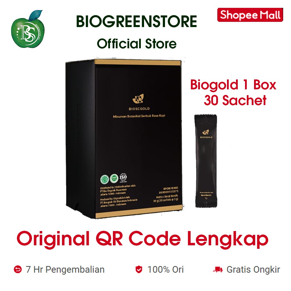 Jual Bio Stemcell Gold / BIO GOLD / BIOGOLD 1BOX 30 Sachet Asli Lengkap ...