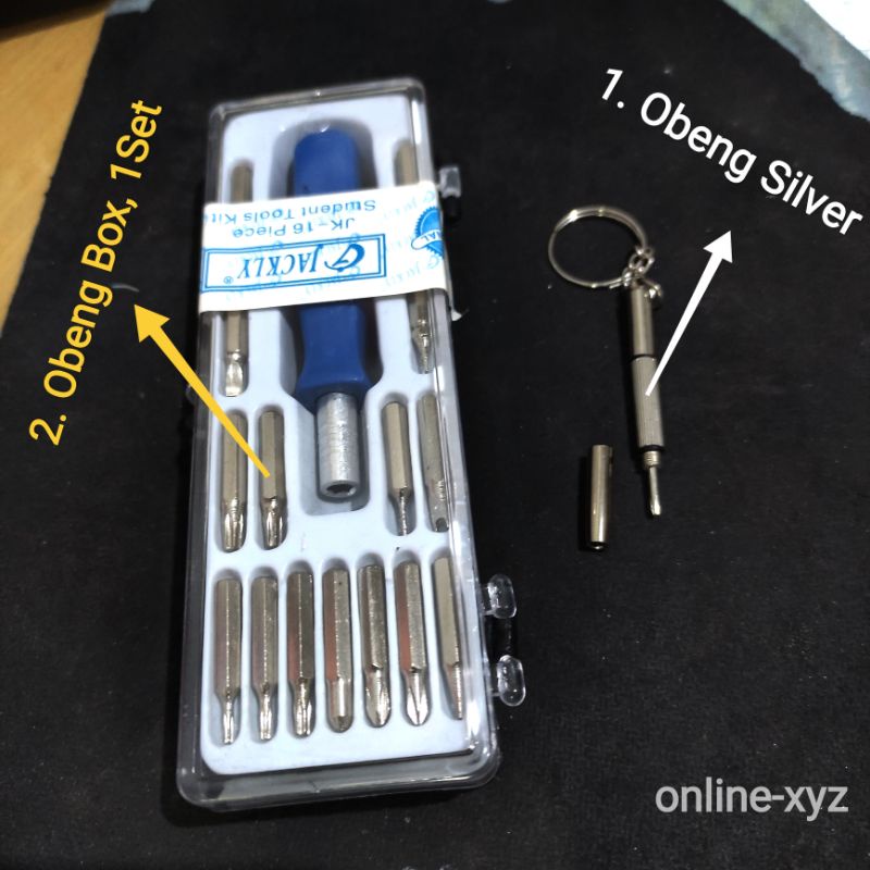 Jual pengunci baut sekrup Screwdriver Obeng Mini plus minus untuk ...