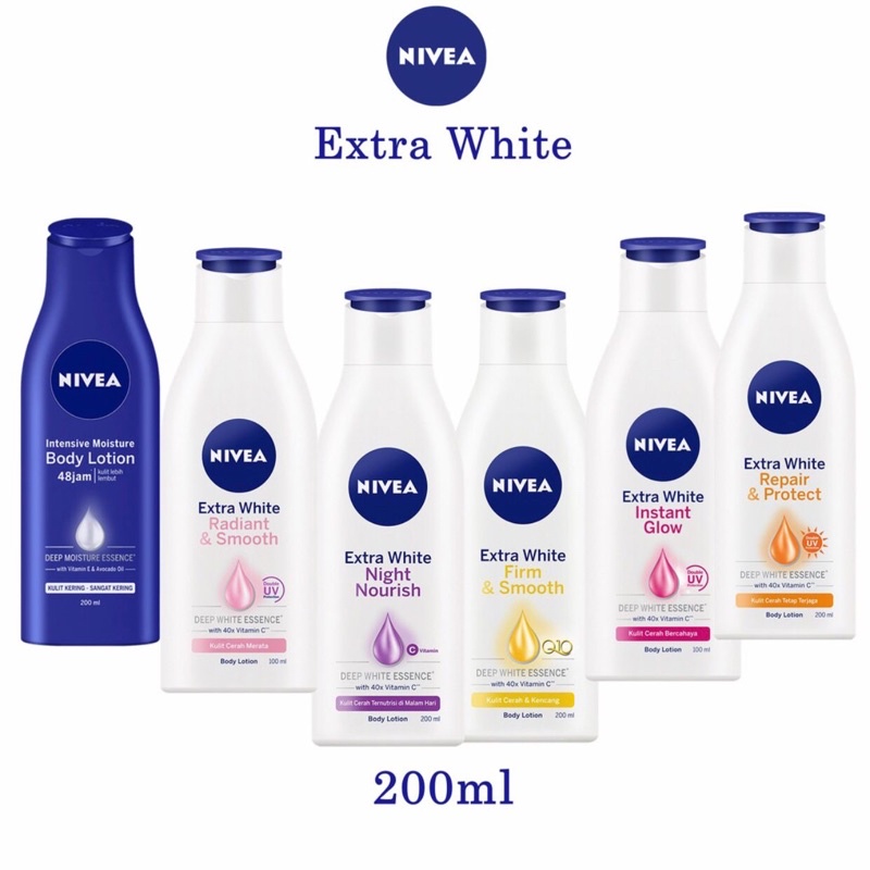 Jual NIVEA EXTRA WHITE BODY LOTION 200ML | Shopee Indonesia
