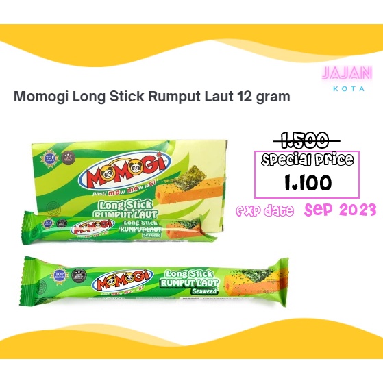 Jual Momogi Long Stick Rumput Laut 12 gram | Shopee Indonesia