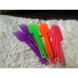Jual (1 LUSIN / 12 PCS ) SOLET RAINBOW / SOLET SPATULA PLASTIK BESAR ...