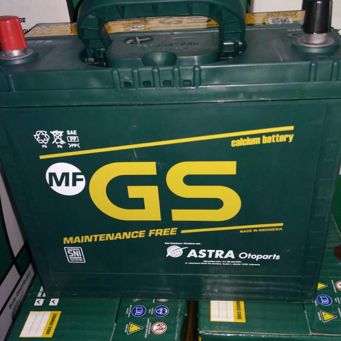 Jual AKI MOBIL / BATTERY GS ASTRA TYPE GS MF 46B24R / NS60 12V 45AH TERMURAH | Shopee Indonesia