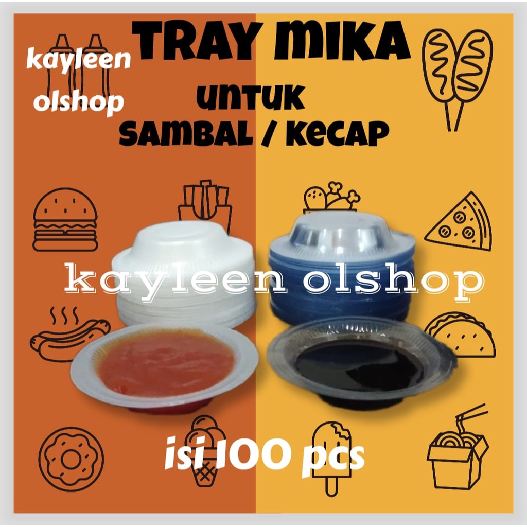 Jual Mika CUP SAMBAL BENING TRAY TEMPAT SAMBAL BENING/BUTEK isi 100pc ...