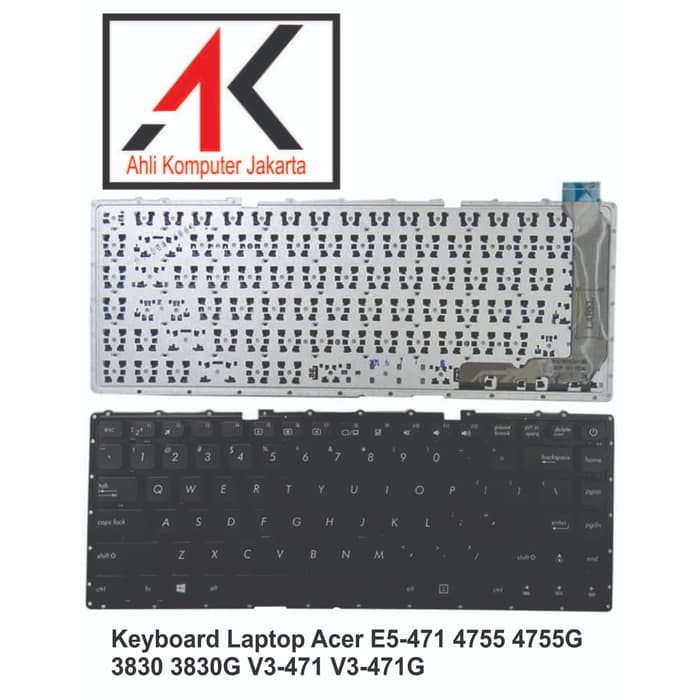 Jual Keyboard Laptop Acer E5-471 4755 4755G 3830 3830G V3-471 V3-471G ...