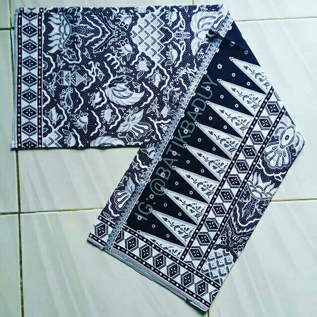 Jual BAHAN KAIN BATIK BADUY MOTIF KEMBANG KOTAK UKURAN 2X1 METER ...