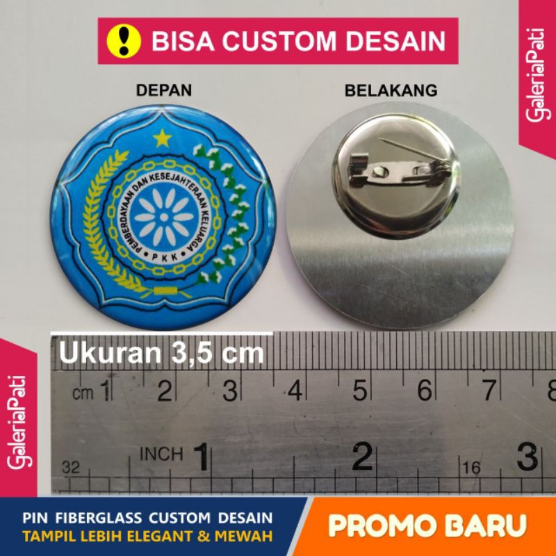 Jual Pin PKK 3,5 cm Logo Bisa Custom Desain | Shopee Indonesia