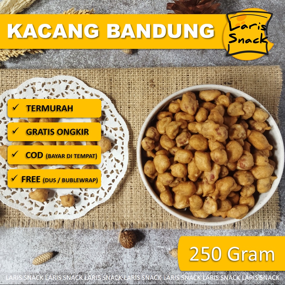 Jual Kacang Bandung / Kacang tepung / Kacang tanah / snack kiloan ...
