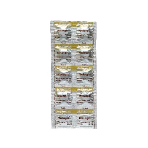 Jual MOLAGIT 10 TABLET/STRIP OBAT ANTI DIARE ATTAPULGITE PECTIN ...