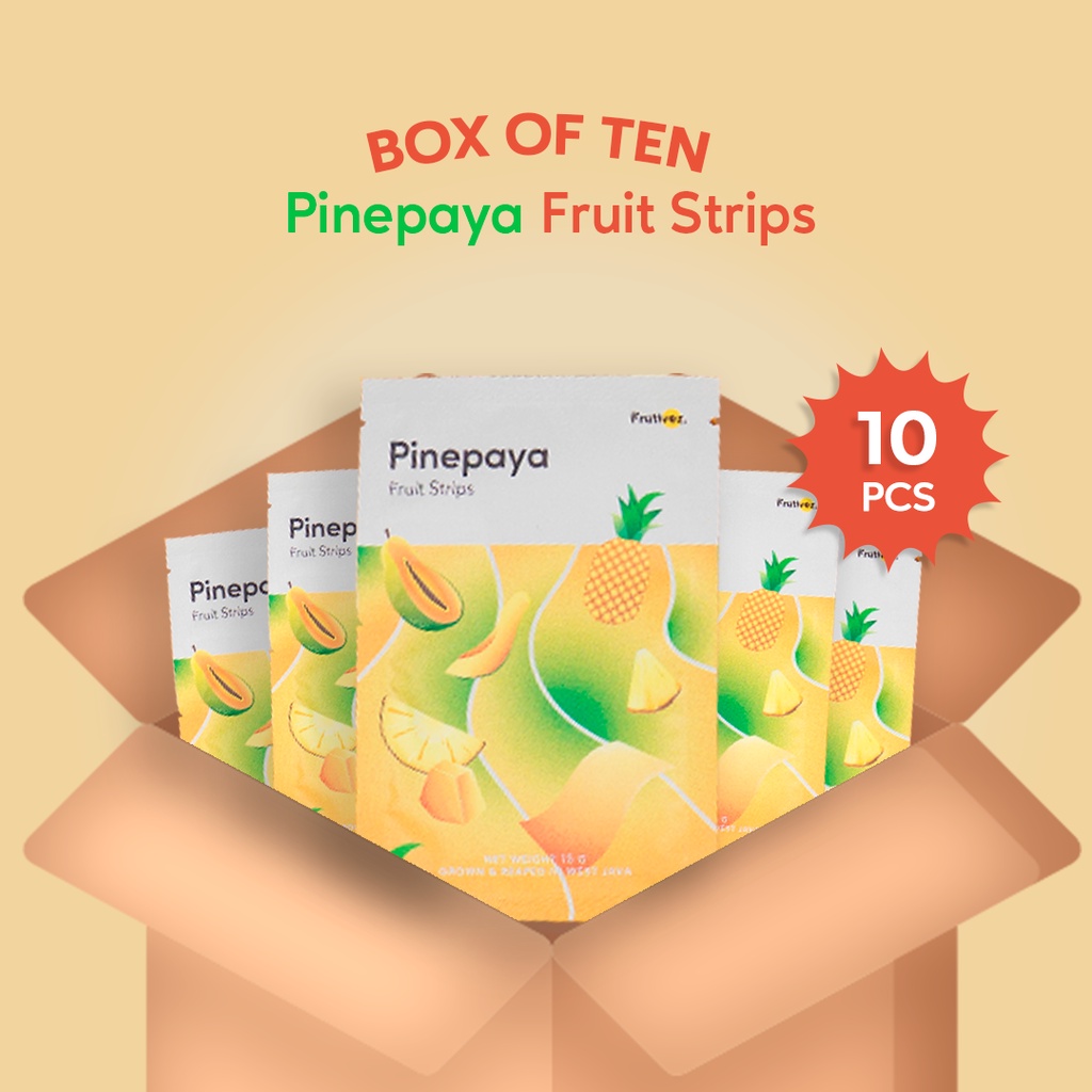 Jual Frutivez Box Of 10 Pinepaya Fruit Strips 150g Shopee Indonesia