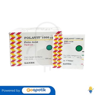 Jual Folavit 1000 Mcg Box 100 Tablet | Shopee Indonesia