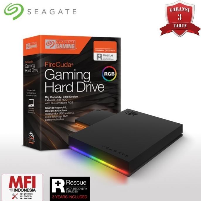 Jual Seagate FireCuda Gaming HDD 2TB Hardisk Eksternal USB 3.2 RGB ...