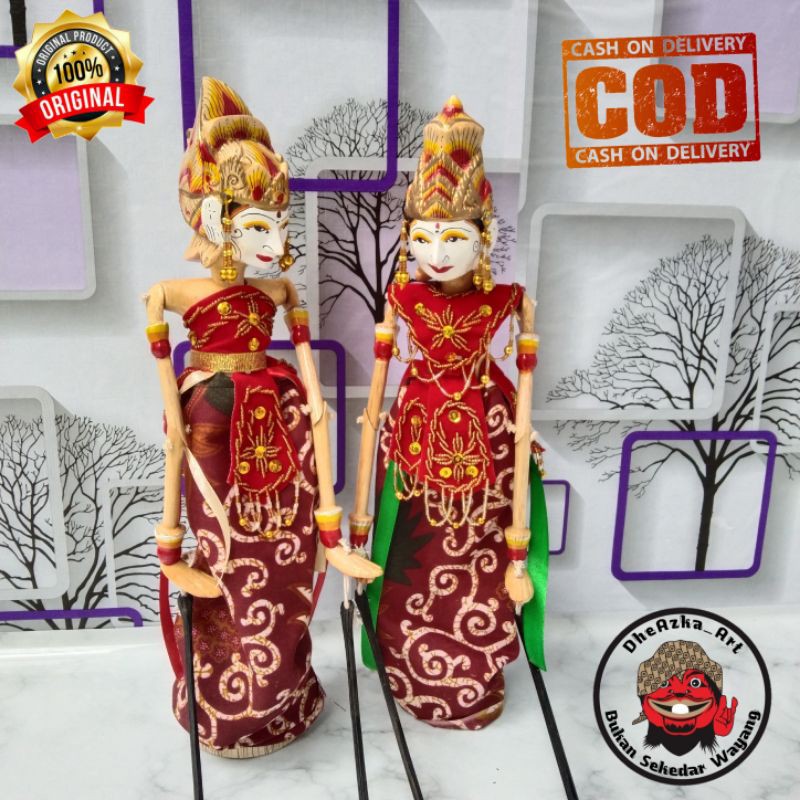 Jual Wayang Golek Rama dan Sinta (2 Golek) Indonesia|Shopee Indonesia