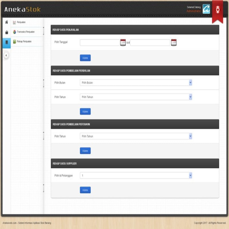 Jual Aplikasi Penyediaan Stok Barang Berbasis Web dengan Php dan Mysql ...