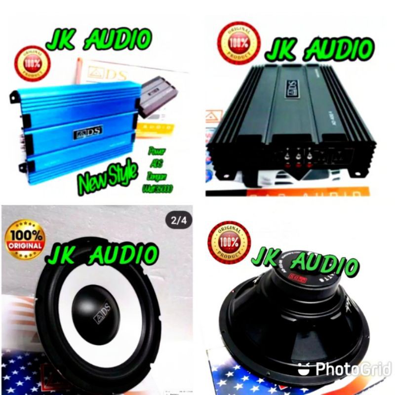 Jual Paket Audio Mobil ADS Power 4 Channel dan Subwoofer ADS | Shopee ...