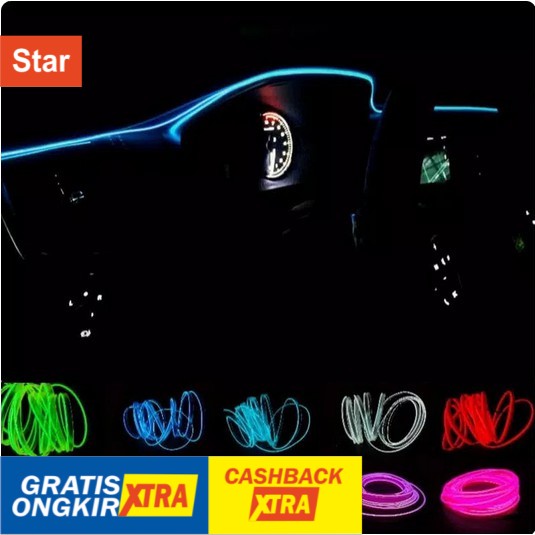 Jual Lampu Ambience Light Dashboard Interior Mobil Mobil 2 Meter Neon ...