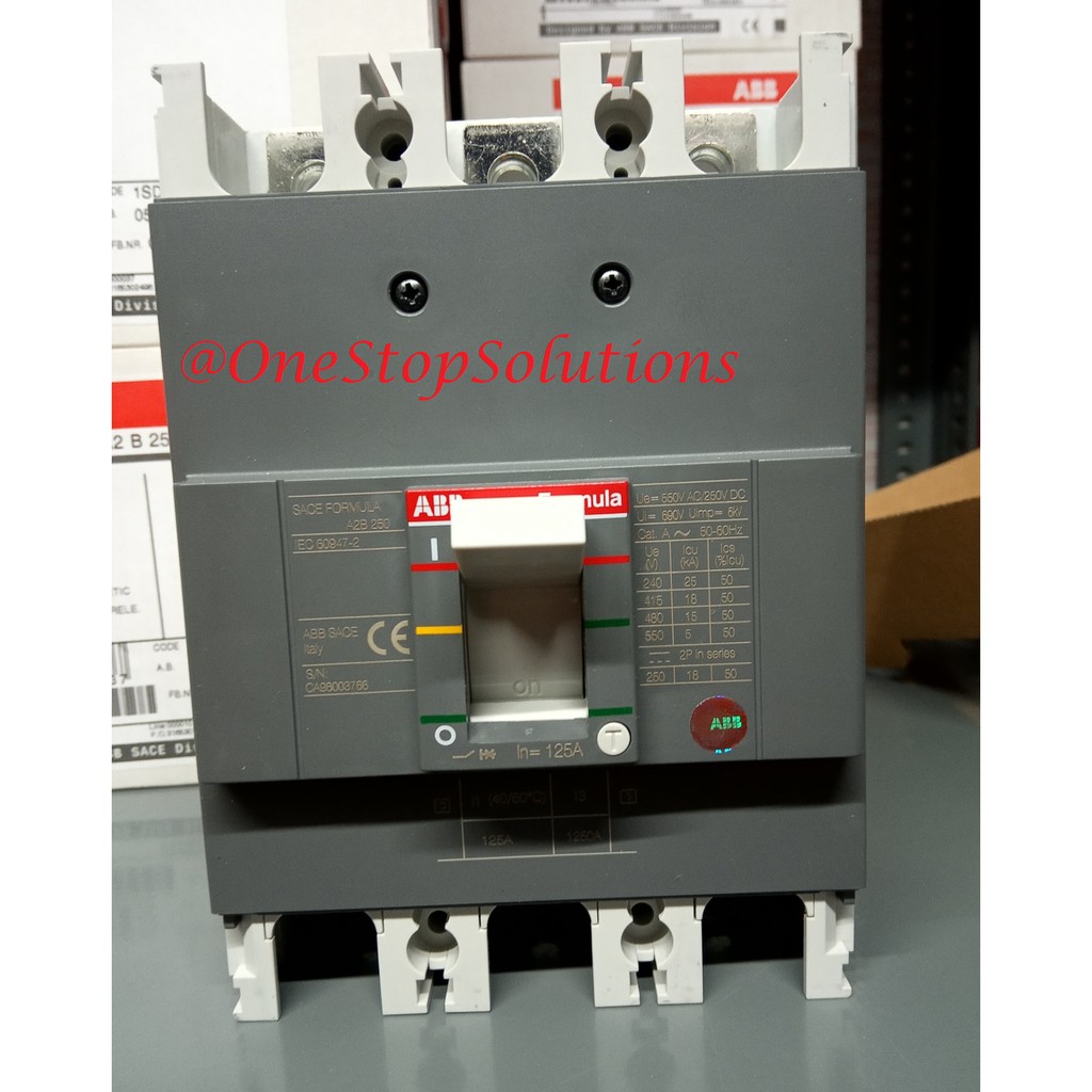 Jual MCCB MCB ABB TYPE A2B-250 3P 250A GENSET PL 160 & 60 KVA CIRCUIT ...