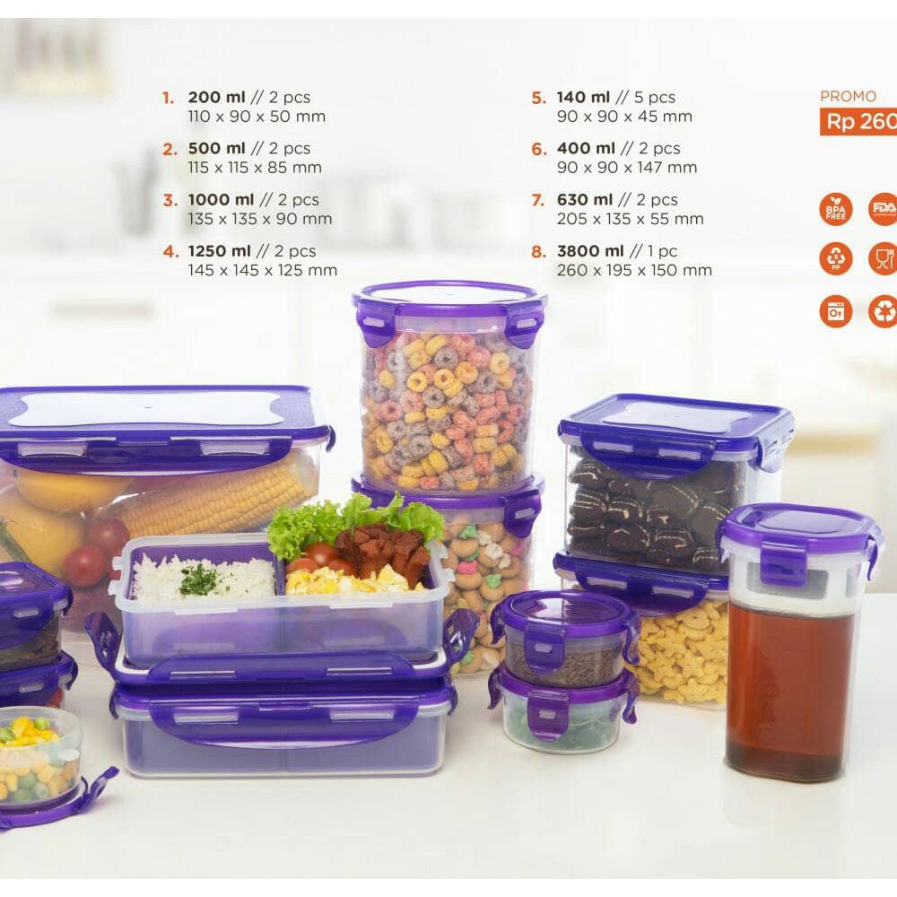 Jual SPECIAL toples/food container/smart sever/kado pernikahan/isi ...
