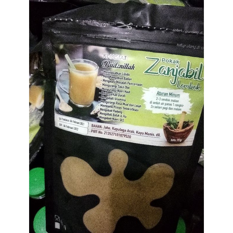 Jual Pokak Zanjabil asli Lombok minuman jahe bubuk herbal rempah ...