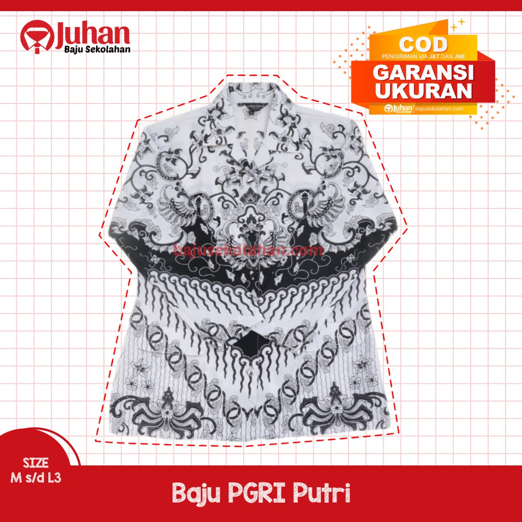 Jual Kemeja PGRI Putri Baju PGRI Putri Batik PGRI Putri Seragam PGRI ...