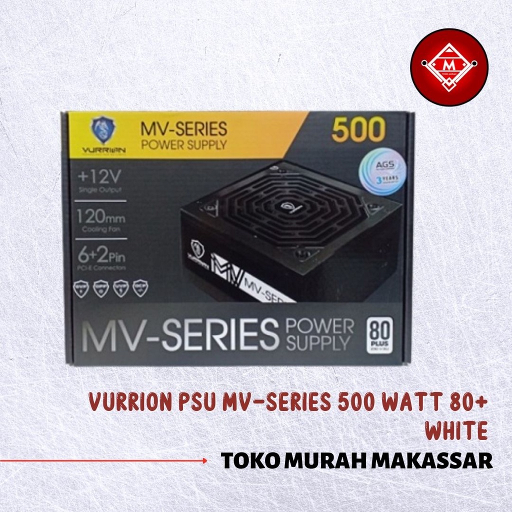 Jual VURRION PSU MV-SERIES 500 WATT 80+ WHITE / PSU03-VUR | Shopee Indonesia