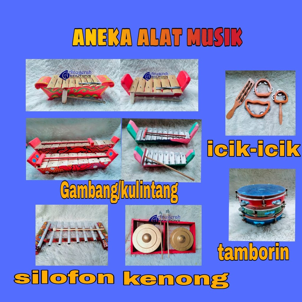 Jual alat musik tradisional edukasi model gamelan kulintang | Shopee ...