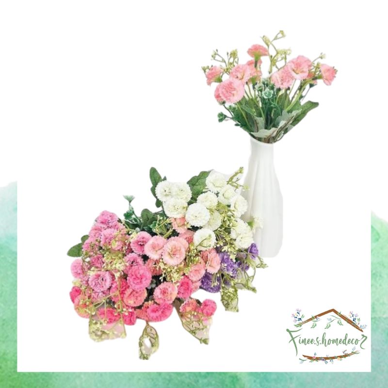 Jual BUNGA TANGKAI MINI AURORA - putih kuning ungu salem peach pink ...