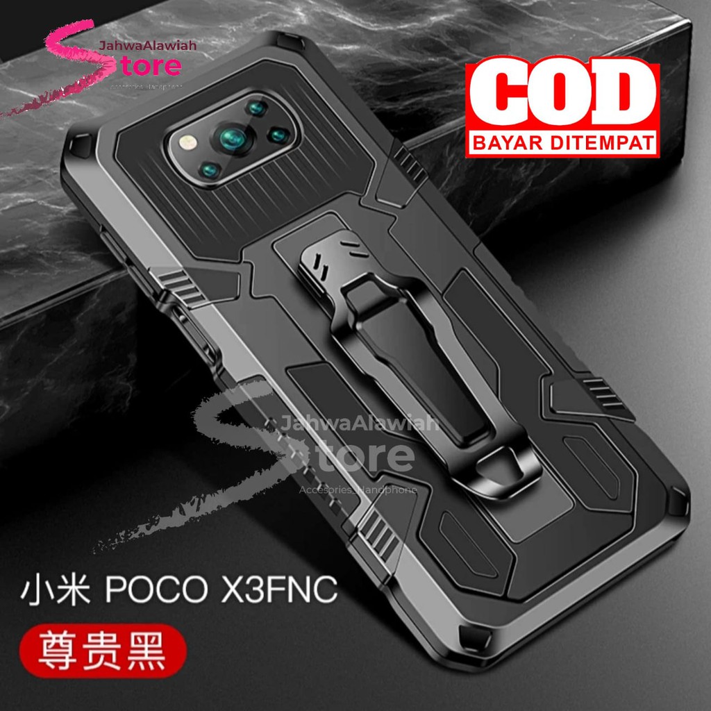 Jual CASE XIAOMI POCO X3 NFC X3 Pro CASING TERBARU SHOCKPROF KICKSTAND CLIP RUGGED ARMOR HYBRID ...