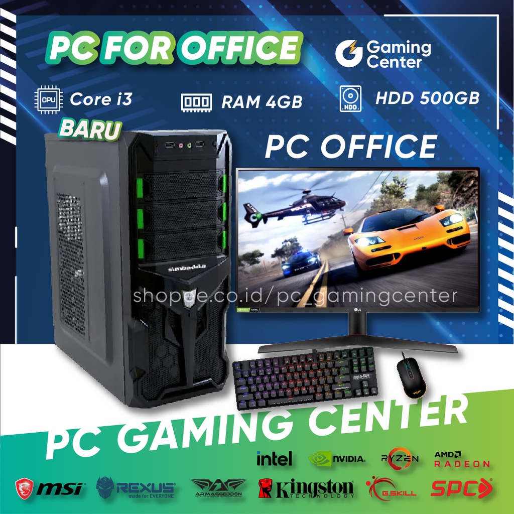 Jual PC GAMING i3 FULLSET HDD 1TB RAM 4GB VGA INTEGRATED RAKITAN ...