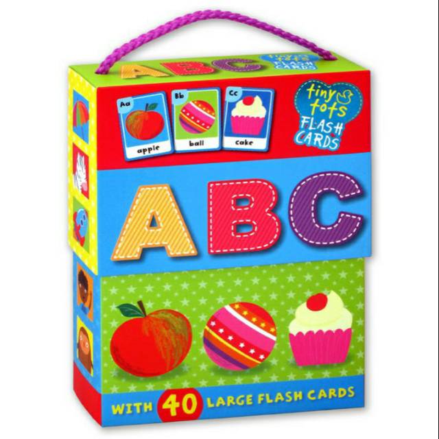 Jual ABC Tiny Tots Flash Cards (40 Large Flash Cards) | Shopee Indonesia