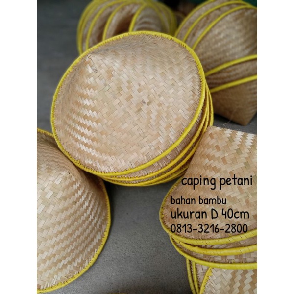Jual CAPING KERAJINAN LUKIS TOPI PETANI POLOS TOPI LADANG PETANI ...