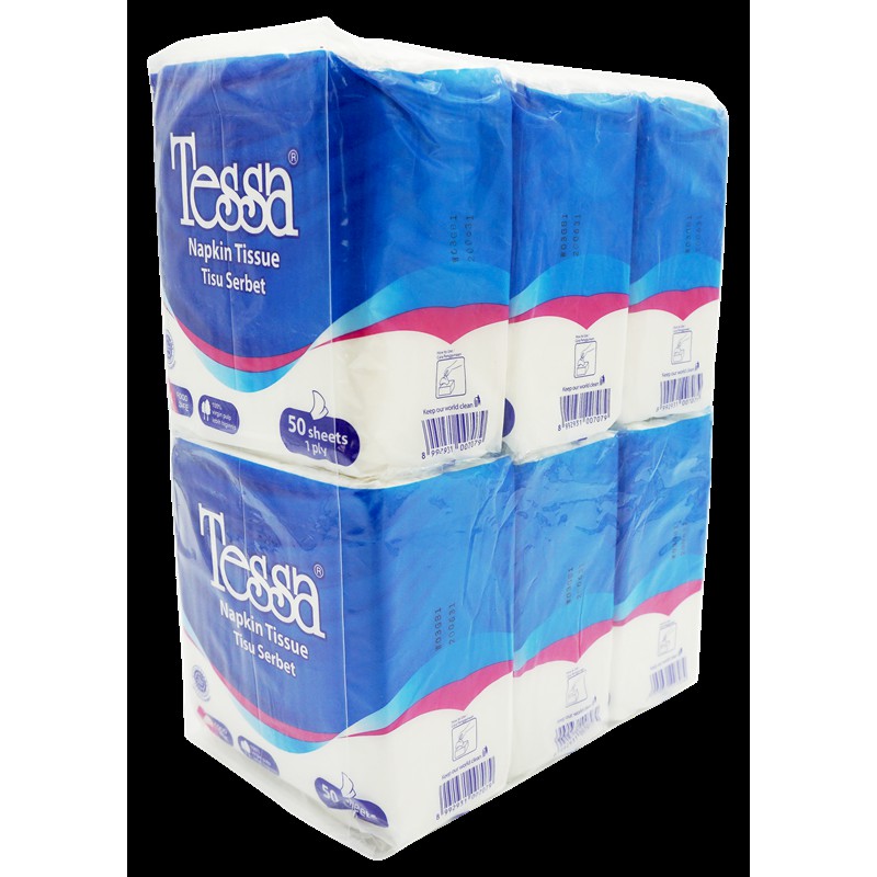 Jual Tessa Tisu Serbet 6 x 50 sheets | Shopee Indonesia