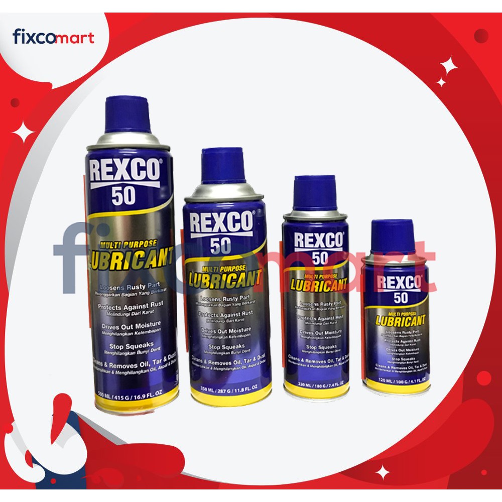 Jual REXCO 50 PELUMAS SERBAGUNA ANTI KARAT / MULTI LUBRICANT PURPOSE ...
