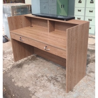 Jual meja resepsionis meja counter meja bar meja kasir furniture custom ...