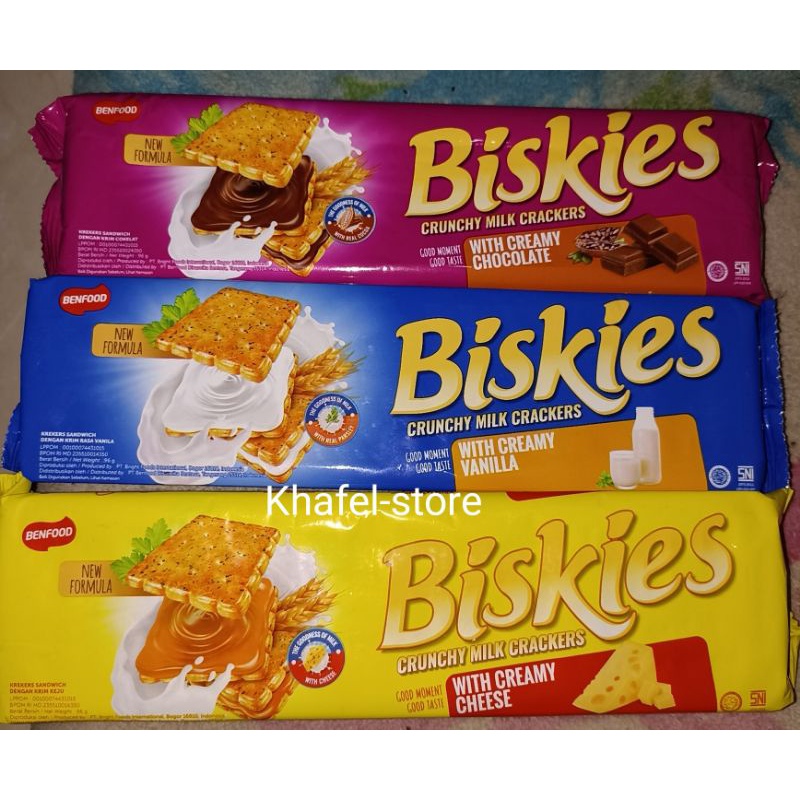 Jual Biskuit Biskies Crunchy Milk Crackers 96 g | Shopee Indonesia