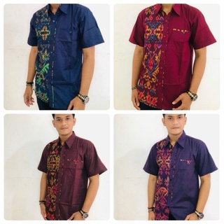 Jual [Bisa COD] Baju Endek Bali Pria | Baju Endek Cowok Bali | Baju ...