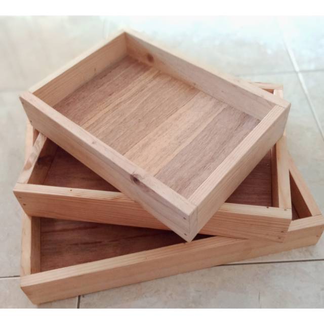 Kotak hantaran kayu rustic box hantaran seserahan kayu tray hantaran ...