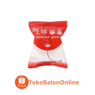 Jual Lem Balon Isi 100 dot / glue balloon perekat balon ( cara ...