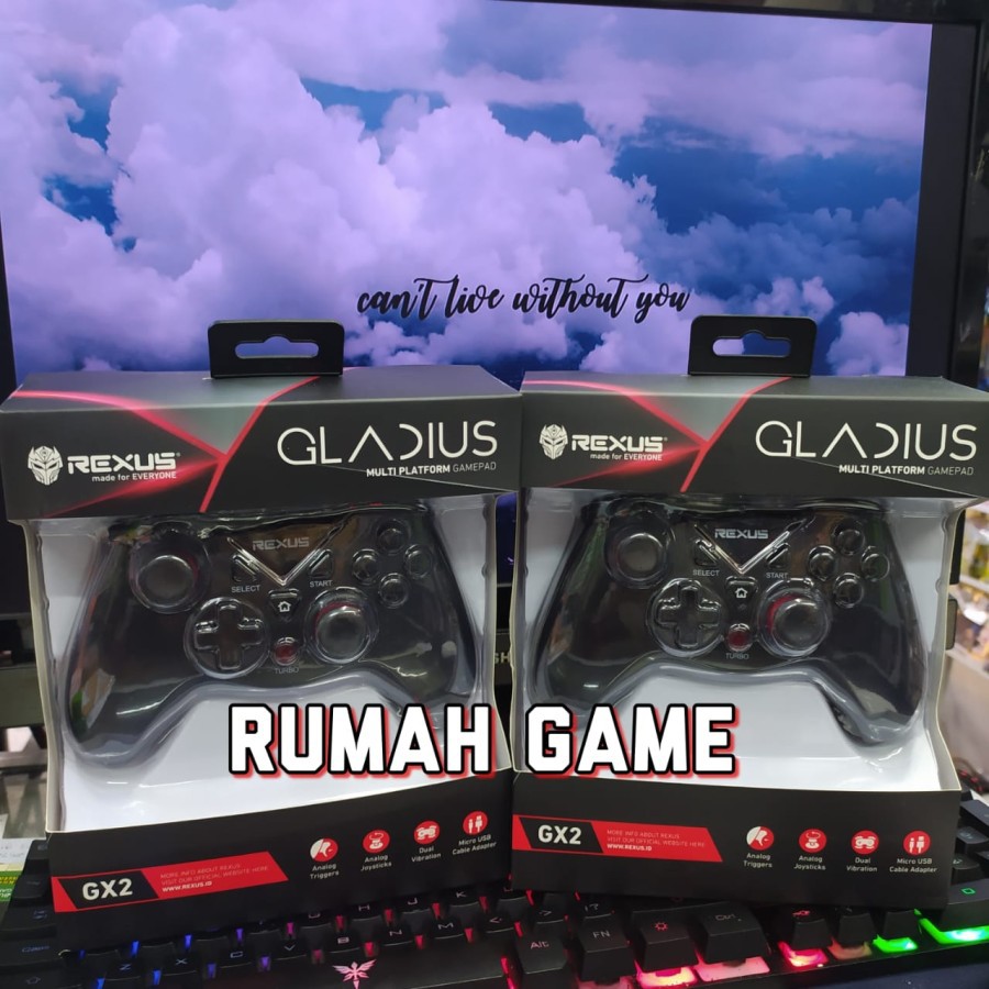 Jual Rexus Gladius GX2 Pro Gaming Gamepad / Joystick / Stick | Shopee ...