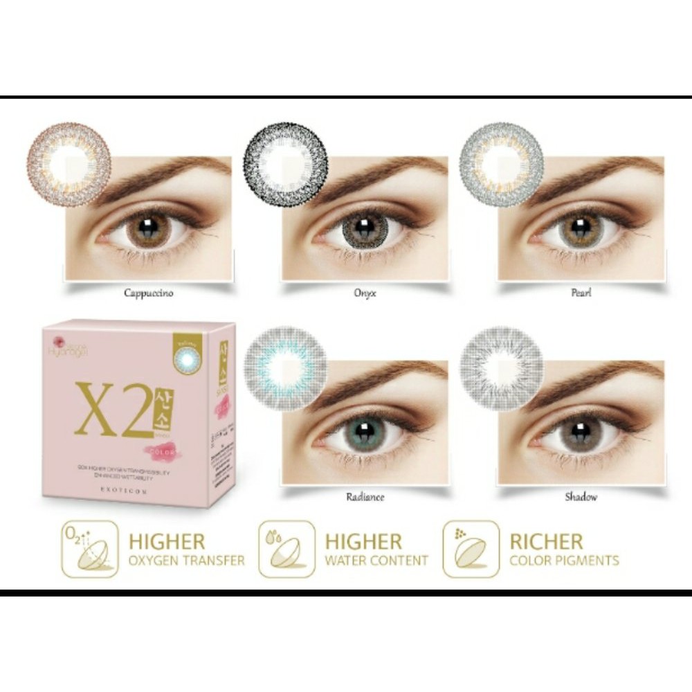 Jual Softlens X2 Sanso Color / X2 SANSO / Soflens Warna / Sanso Color ...