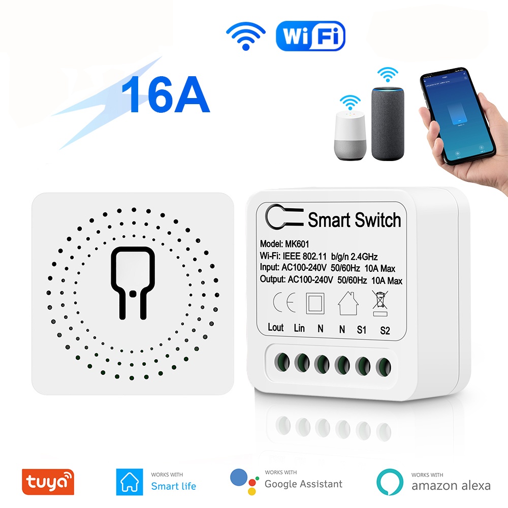 Jual Smart Breaker On/off Switch Wifi Wireless Smart Switch Iot Home ...