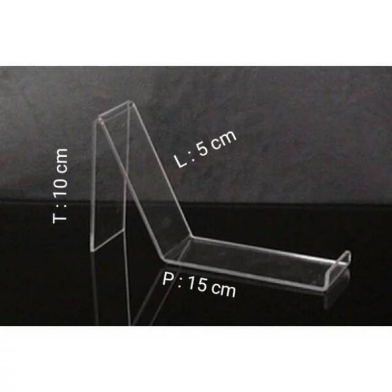 Jual Display Akrilik Stand Berdiri Bahan Mika Plastik Display Sepatu ...